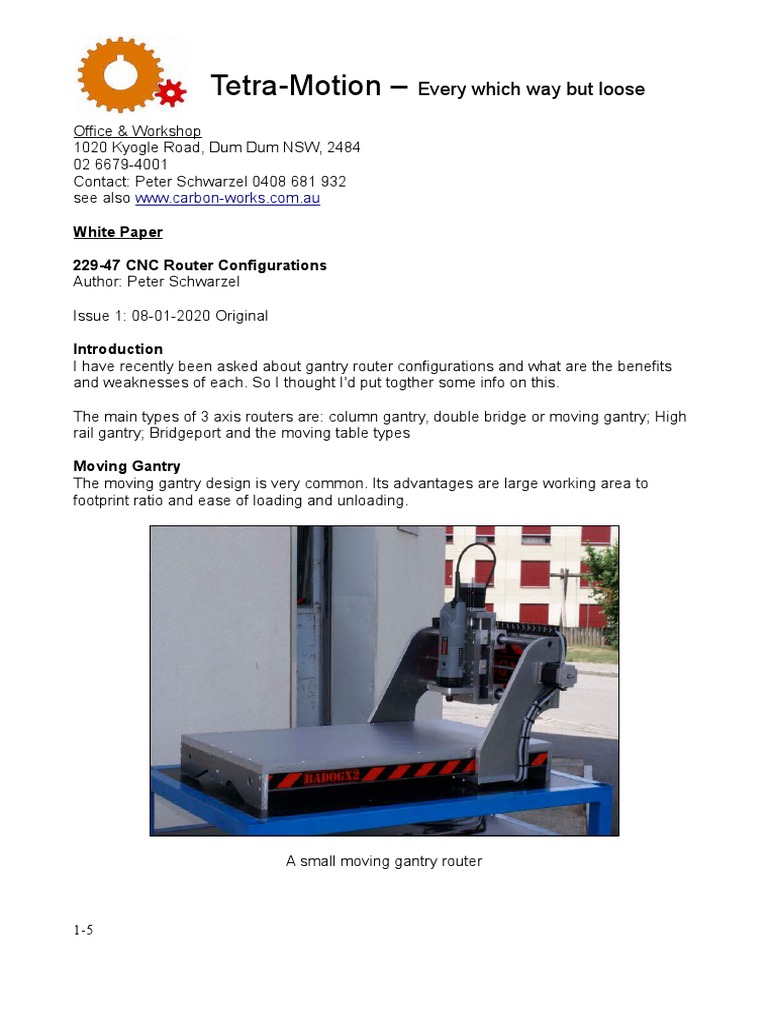 CNC Router Configuration Guide | PDF | Machines | Manufactured Goods