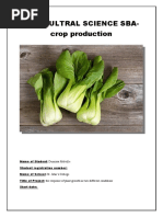 Agriculture S.B.A. Crop Production | PDF | Harvest | Fertilizer