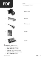 Pre A1 Starters, A1 Movers and A2 Flyers Sample Paper Volume 1 | PDF ...