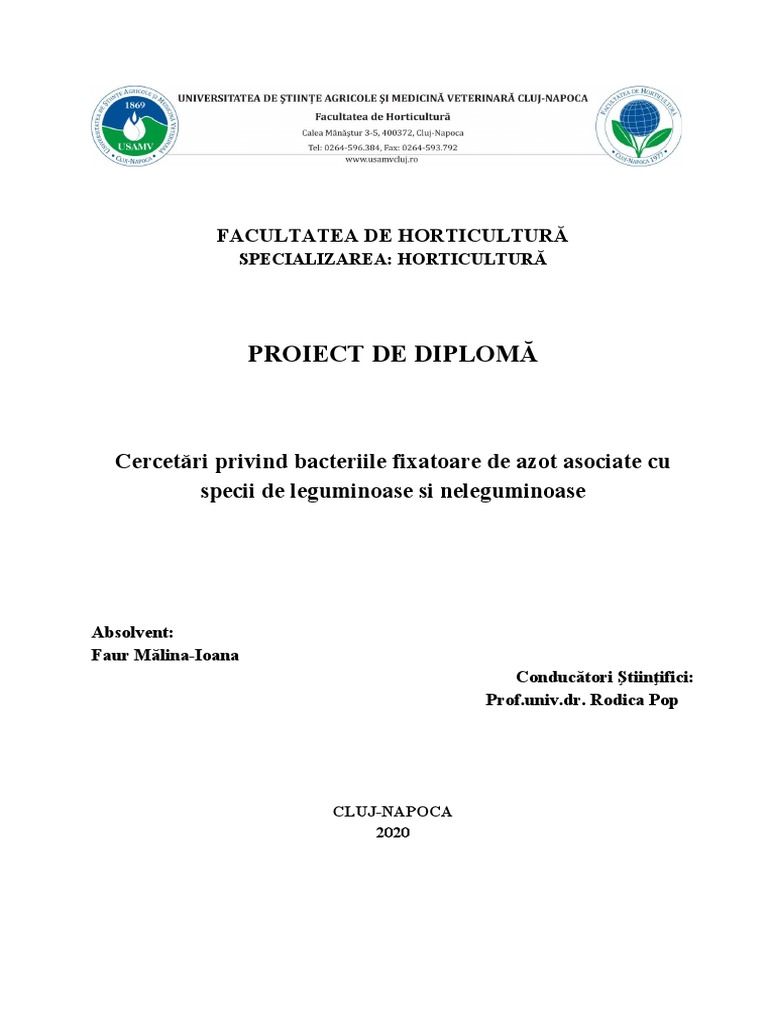 Model Licenta Cires | PDF