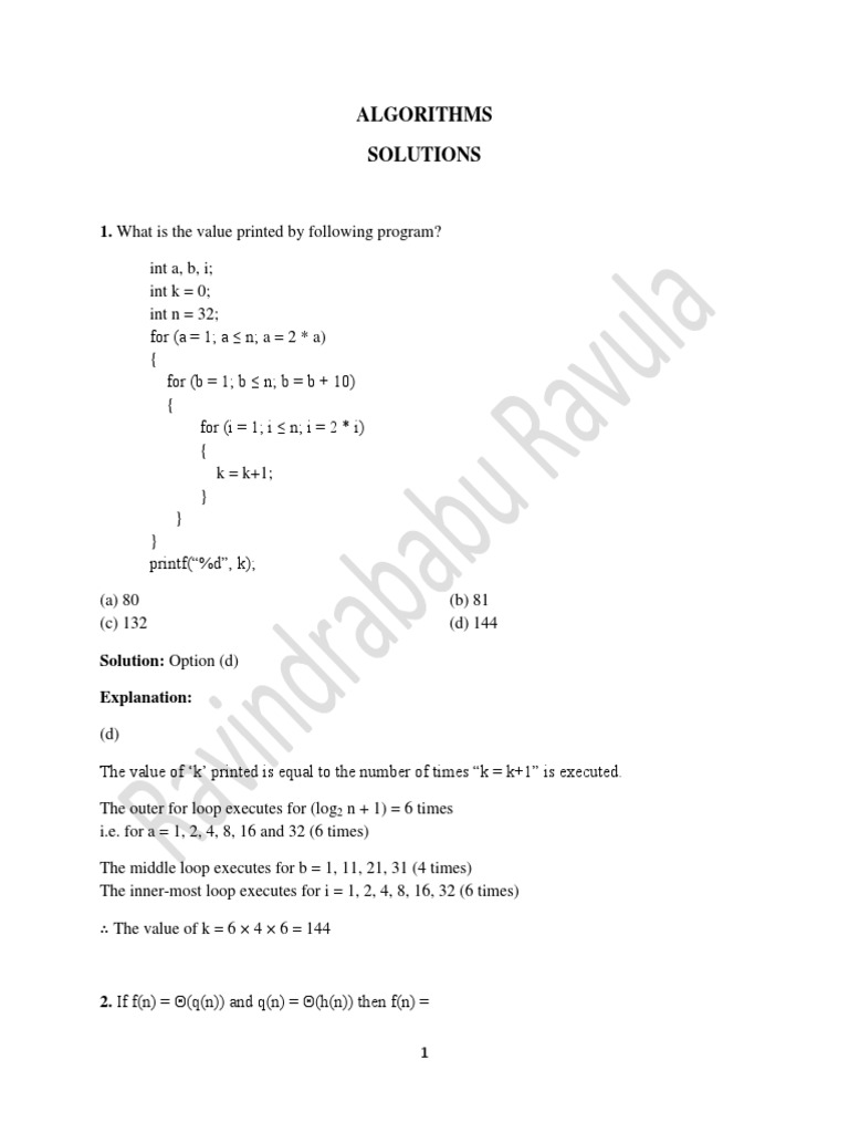 Solutions To Set 140 | PDF | Combinatorics | Computer Programming