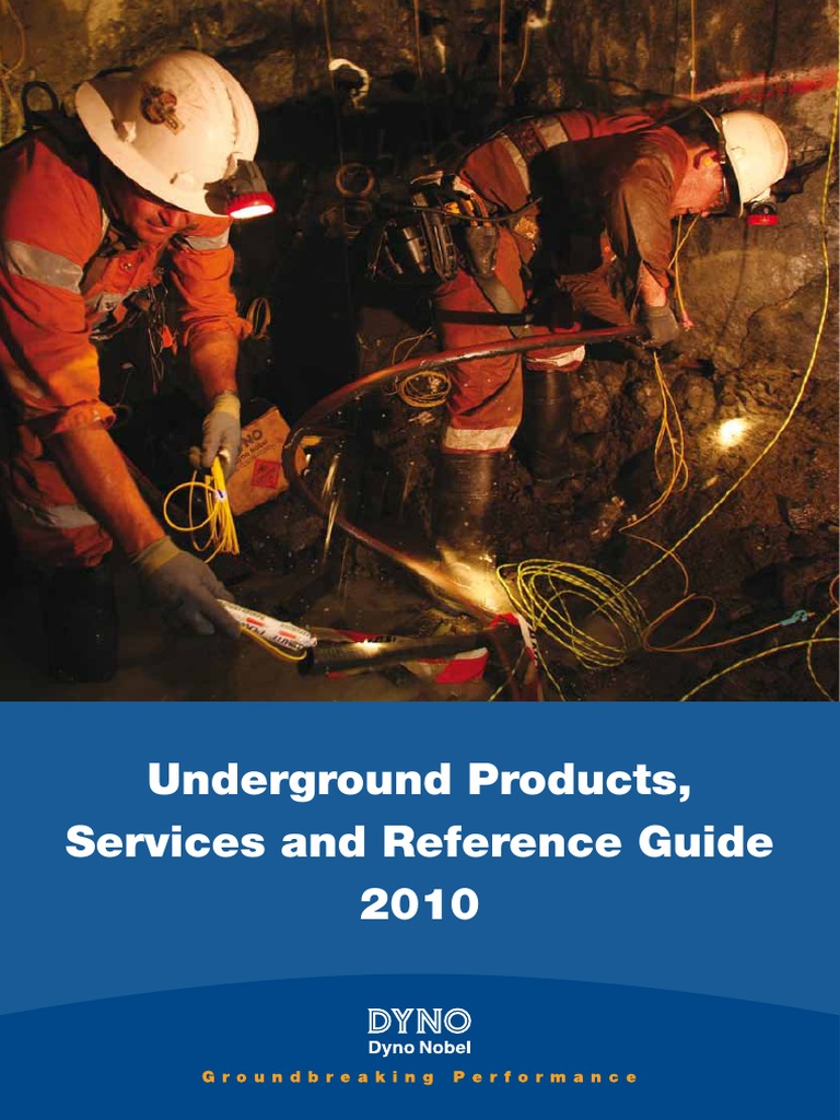 Dyno Nobel Underground Products Services and Reference Guide | PDF ...
