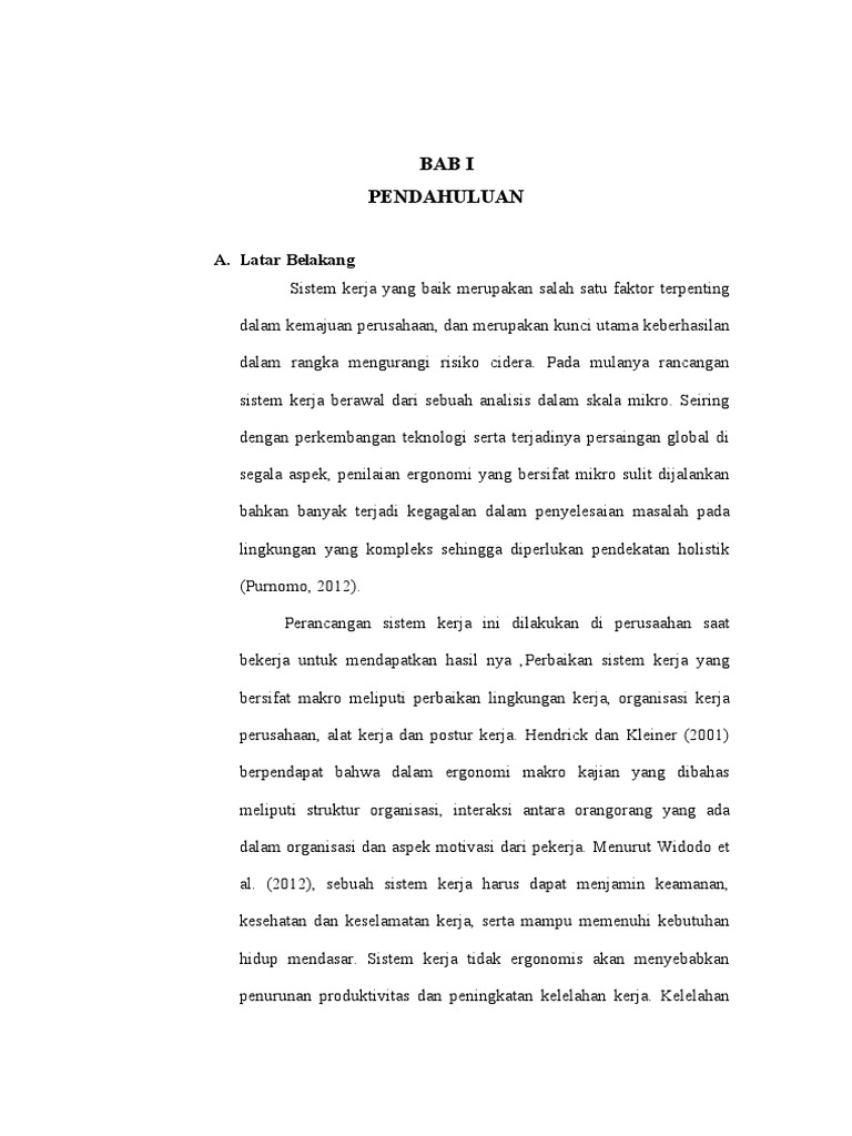 ANALISIS PERANCANGAN SISTEM KERJA DENGAN METODE RULA DAN REBA PADA ...