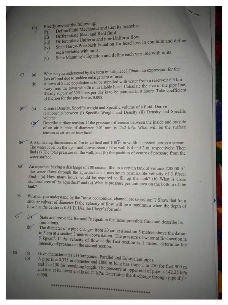 SPSC Civil Engineering Paper | PDF