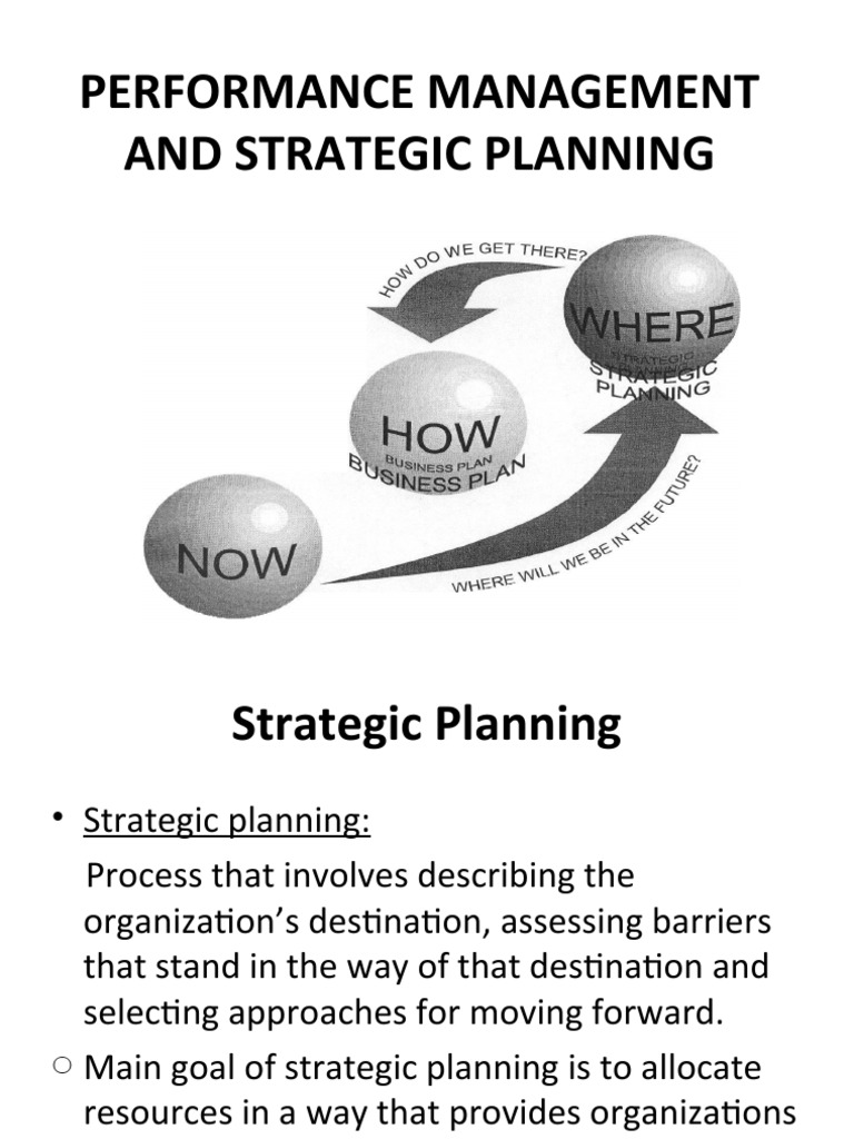 Chapter 3 (PERFORMANCE MANAGEMENT AND STRATEGIC PLANNING) | PDF ...