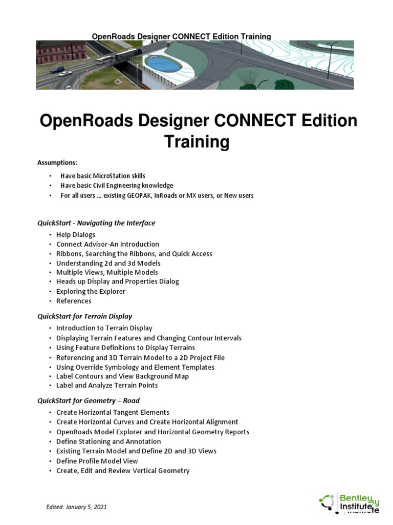 Openroads Designer Connect Edition Training | PDF | Contour Line ...