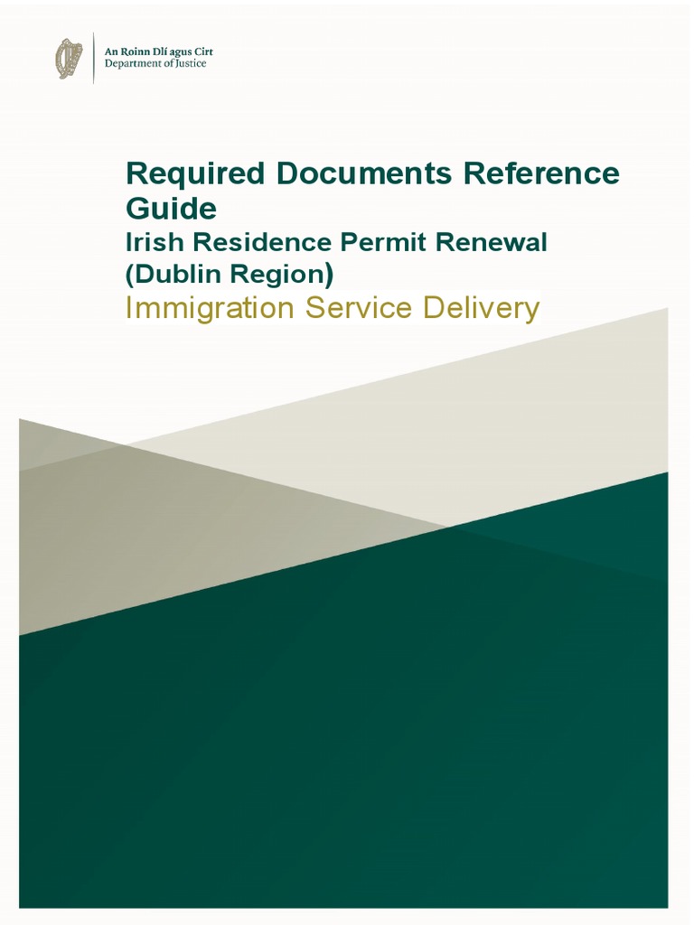 Required Documents Reference Guide: Immigration Service Delivery | PDF ...