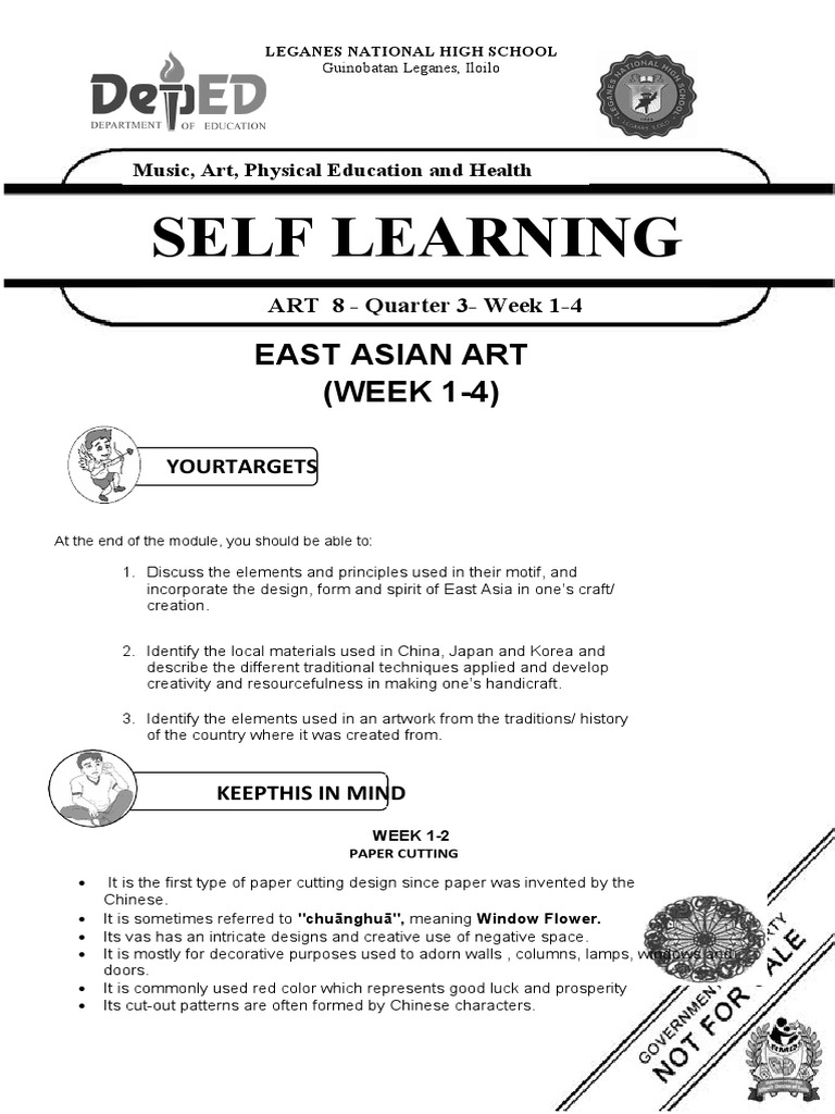 SLM ART 3rD QUARTER WEEK 1 4 | PDF | Origami | Paintings