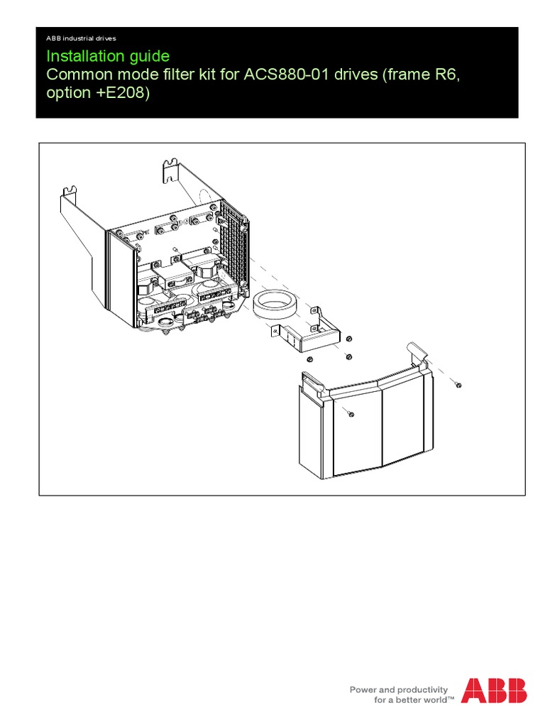 Installation Guide for Common Mode Filter Kit for ABB ACS880-01 Drives ...