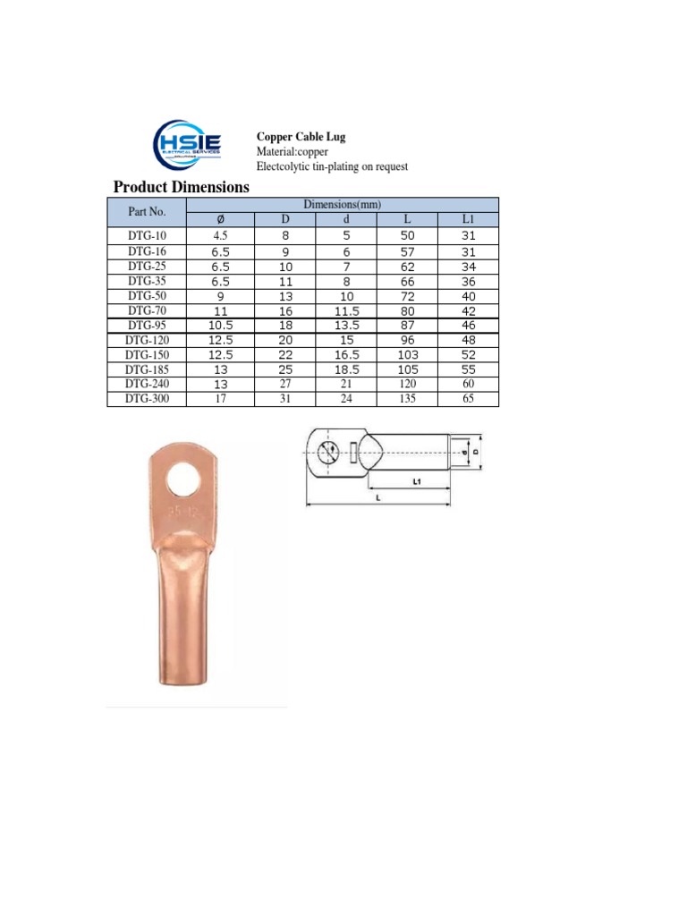 Copper Cable Lug | PDF