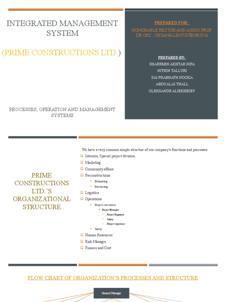Prime Constructions Management System Overview | PDF | Employment ...