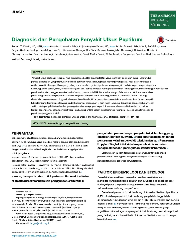 Journal Ulkus Peptikum Terjemahan | PDF