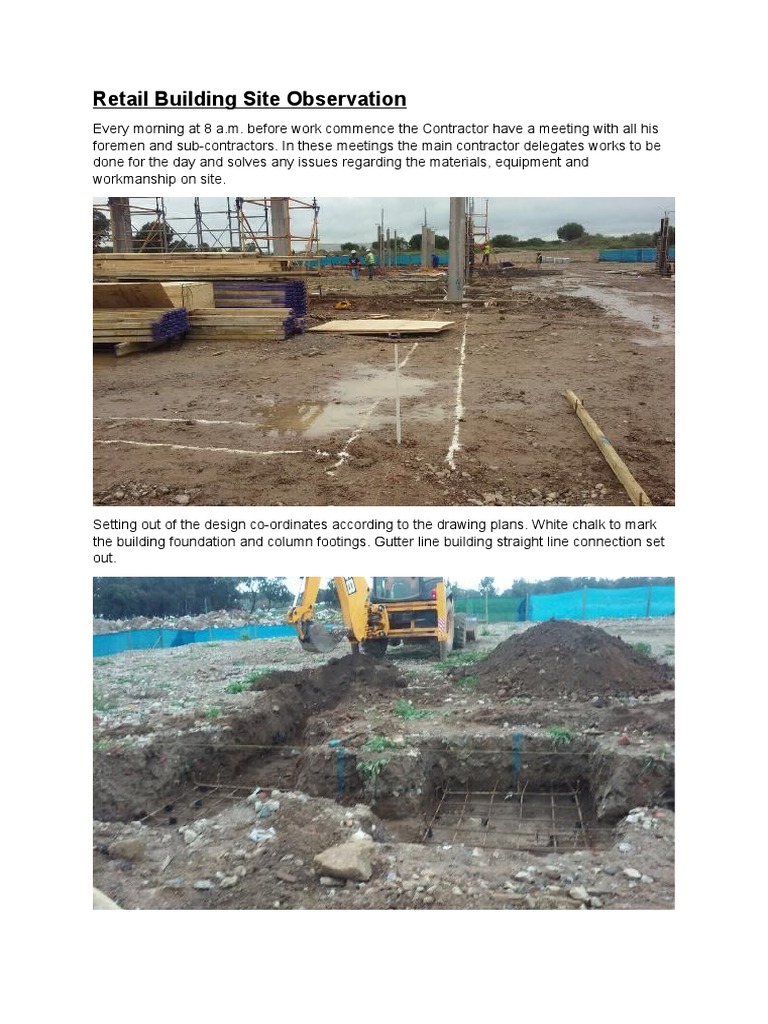 Retail Building Observation | PDF