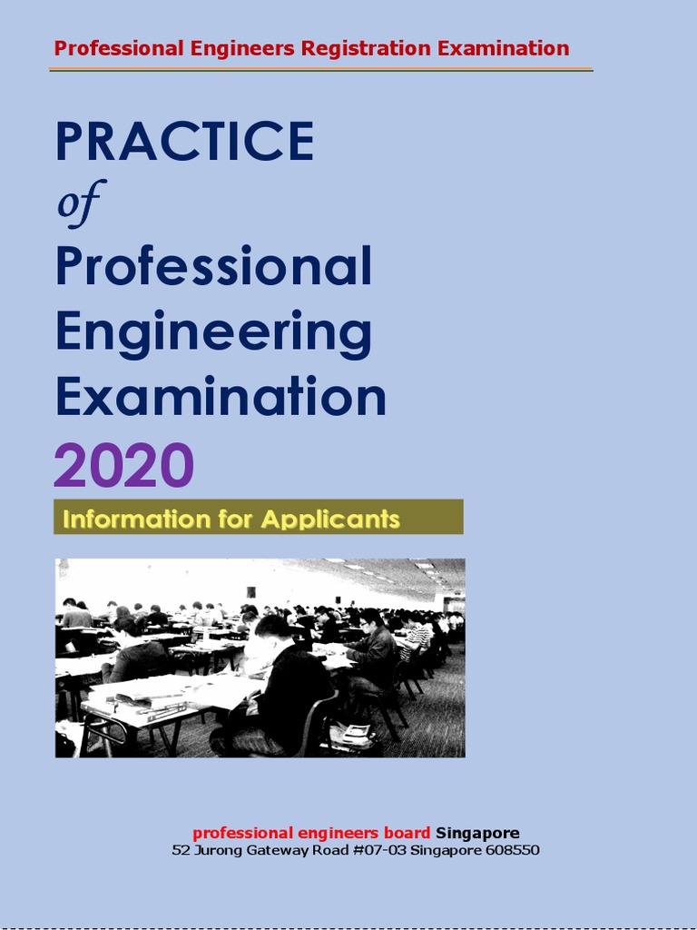 Practice of Professional Engineering Examination | PDF