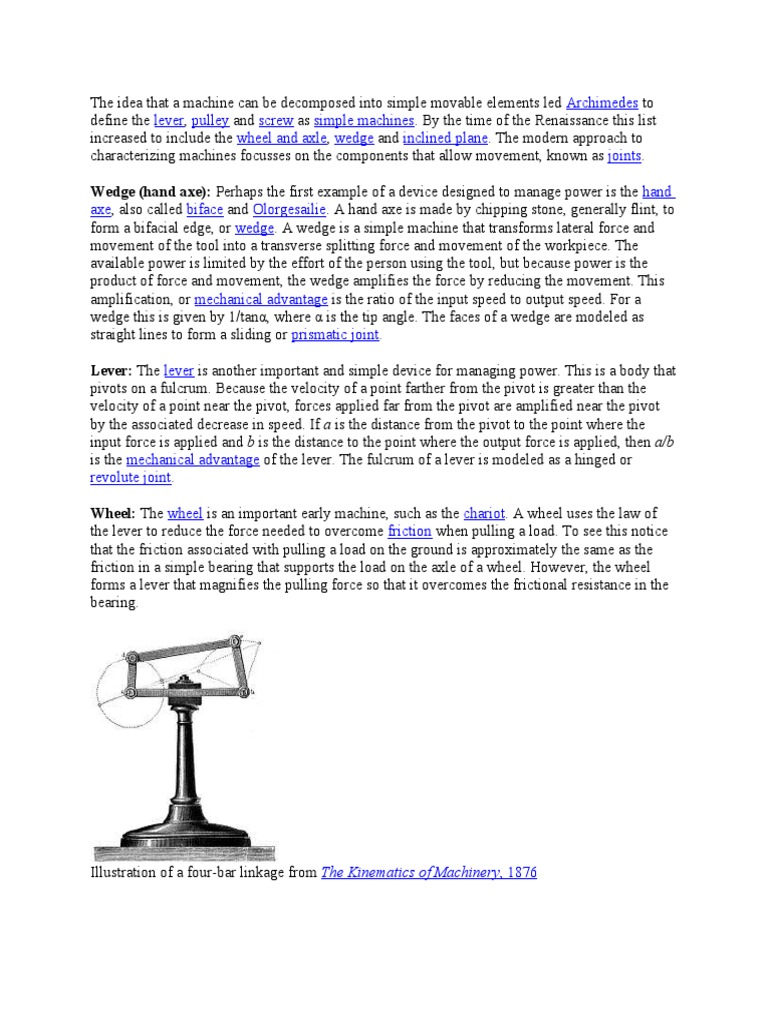 Simple Machines & Mechanics | PDF | Machines | Lever