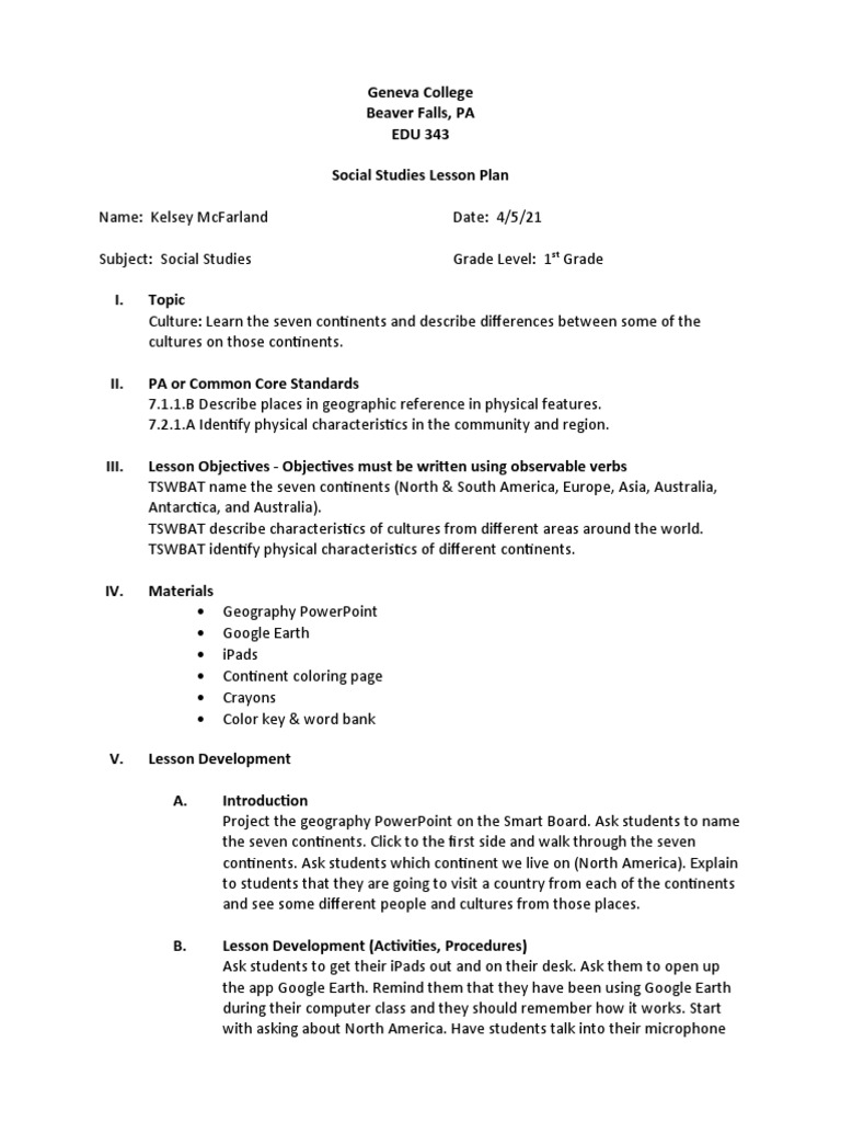 1st Grade Social Studies - Geography | PDF | Speech Recognition ...
