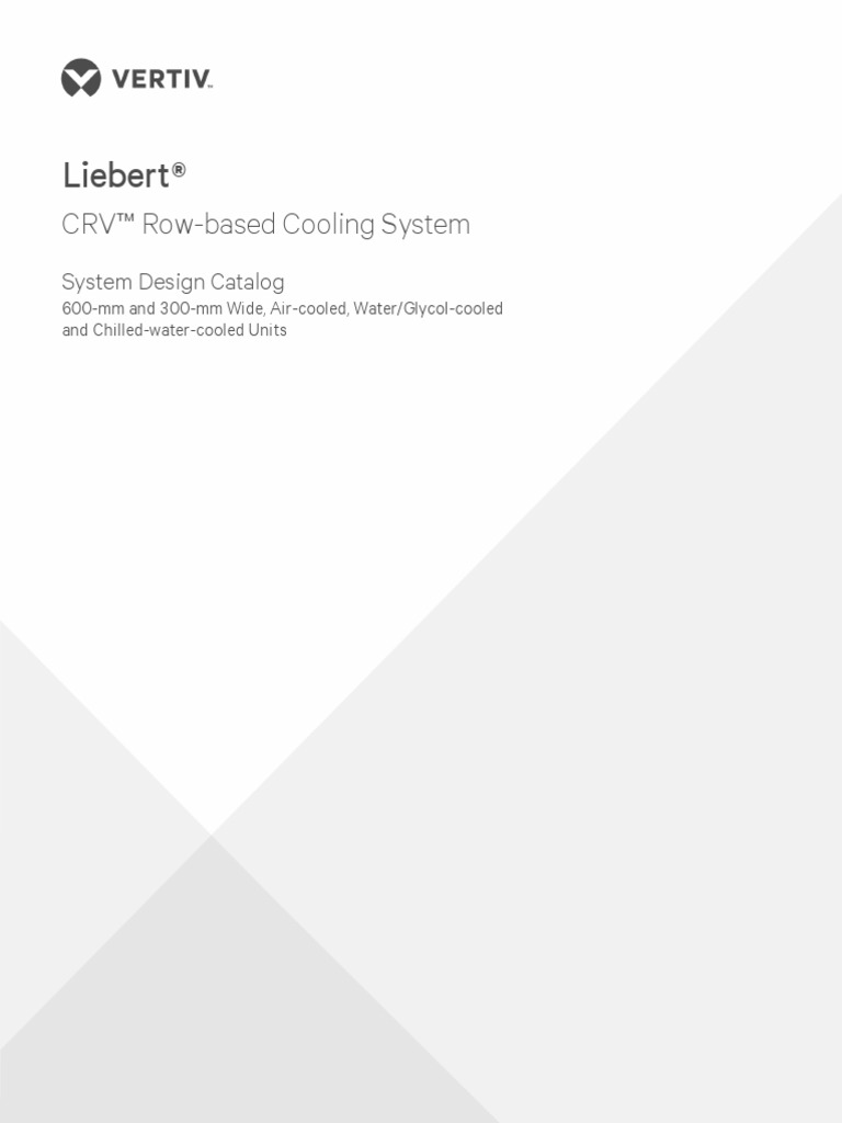 Liebert CRV Row Based Cooling System Design Manual 00 | PDF | Decibel | Continuum Mechanics