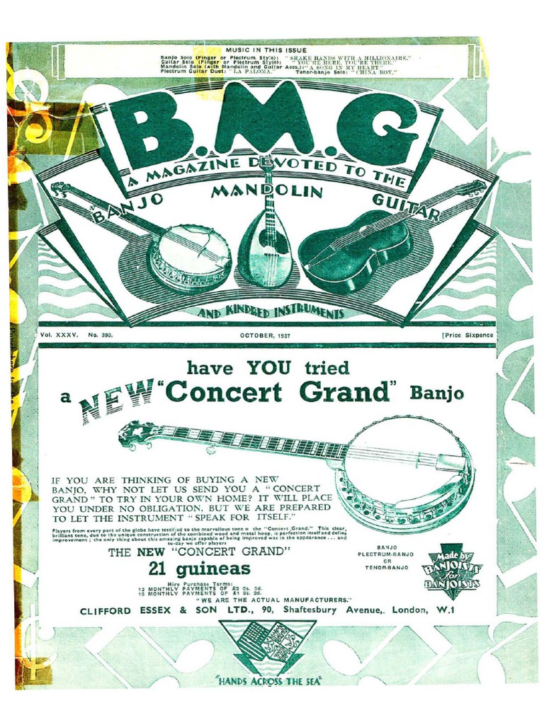 BMG 1937 10 | PDF | Chordophones | String Instruments
