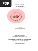 PROPOSAL USAHA Mie Ayam | PDF