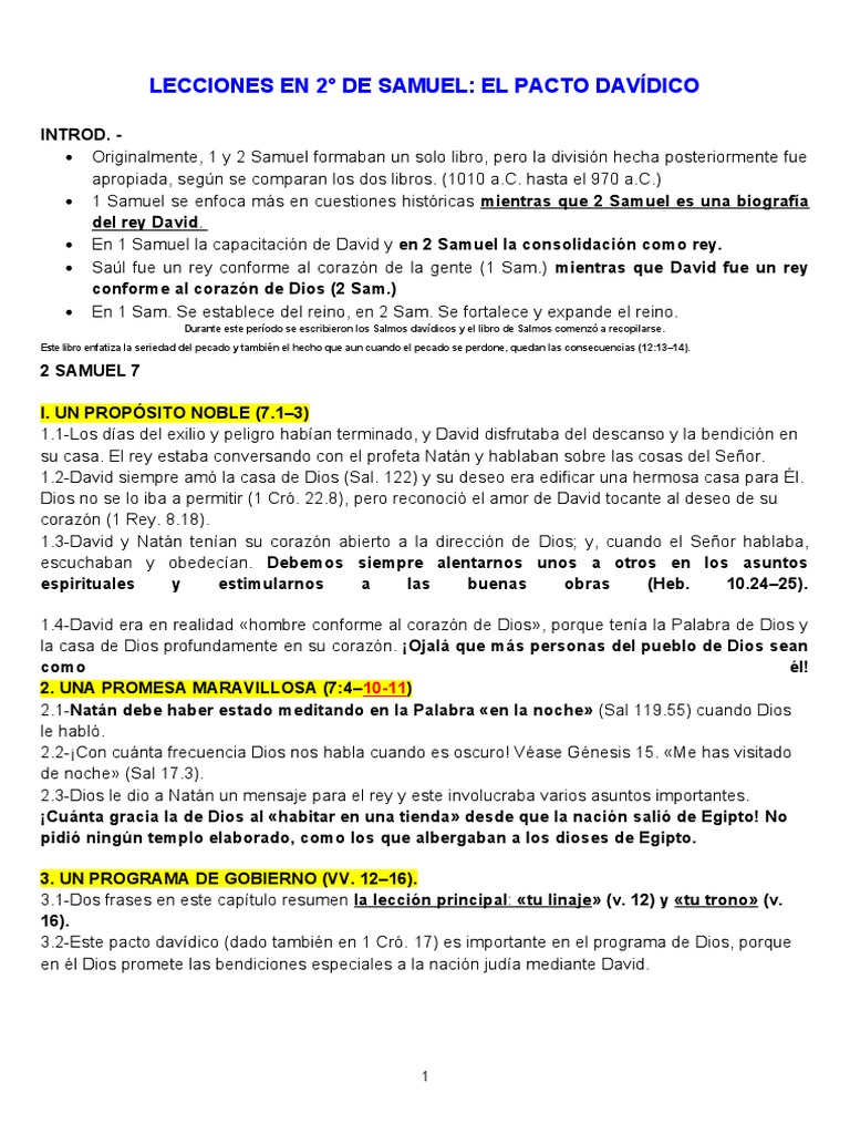 2 Samuel | PDF | Libros de Samuel | David