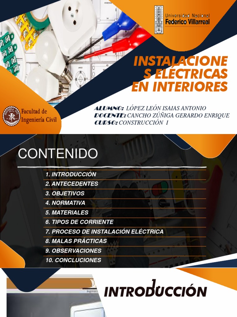 Instalaciones Electricas, Interiores (Lopez Leon Isaias Antonio-Unfv - Fic) | PDF | Corriente ...