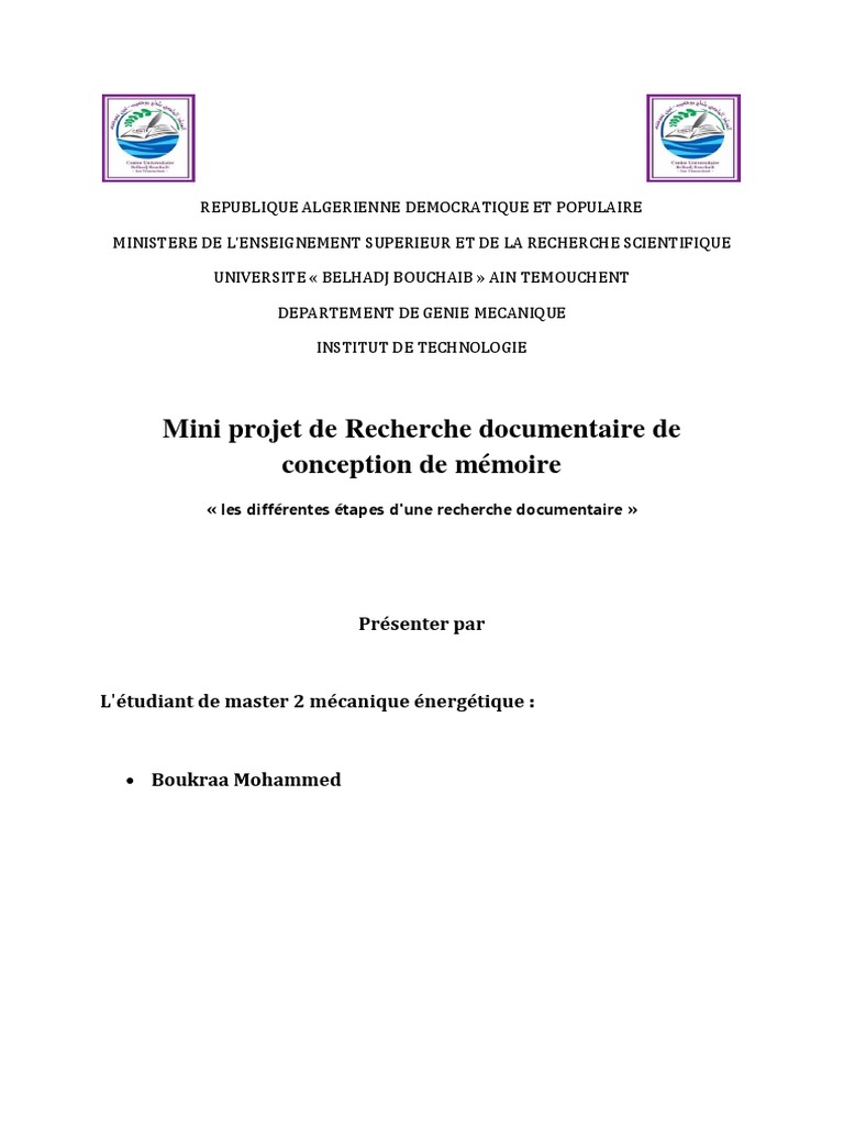Étapes de la recherche documentaire | PDF | Définition | Science