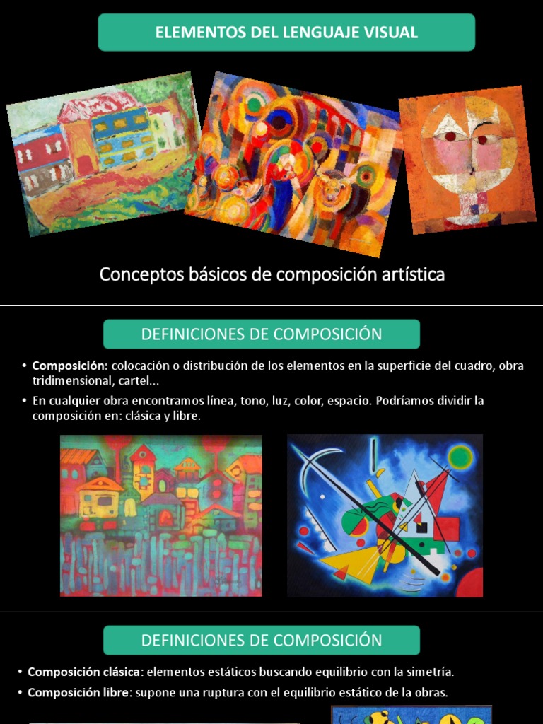 Elementos Del Lenguaje Visual | PDF | Color | Composición (artes visuales)