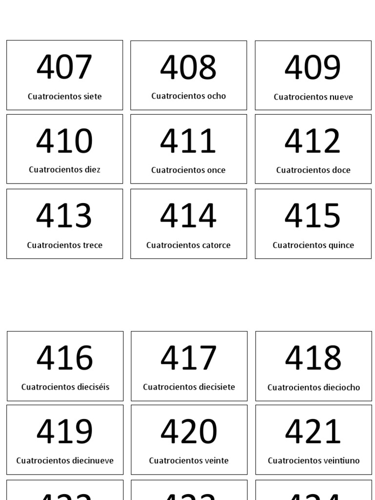 Cuatrocientos Ocho Cuatrocientos Nueve Cuatrocientos Siete | PDF