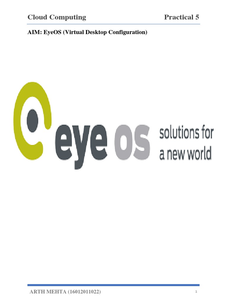 EyeOS (Cloud Computing) | PDF | Application Software | World Wide Web