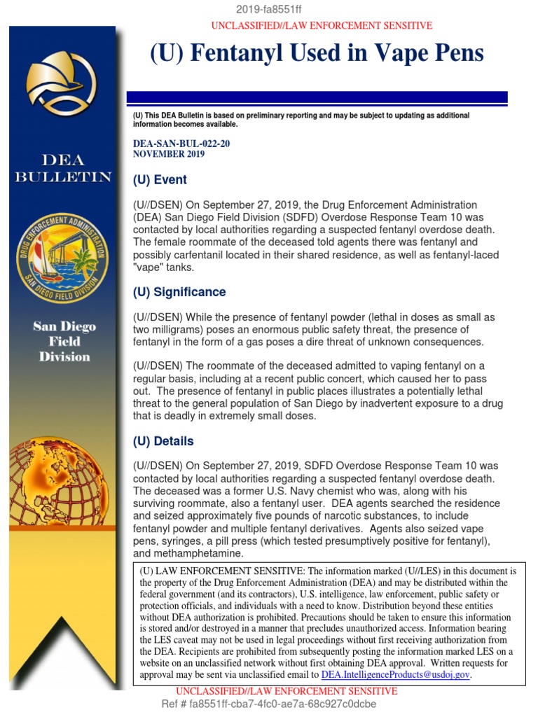 San Diego DEA Dec 2019 | PDF | Classified Information In The United ...