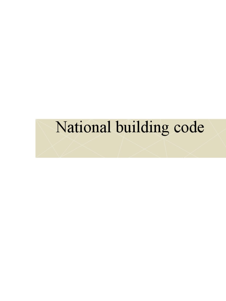 National Building Code Reviewer | PDF | Accessibility | Fires