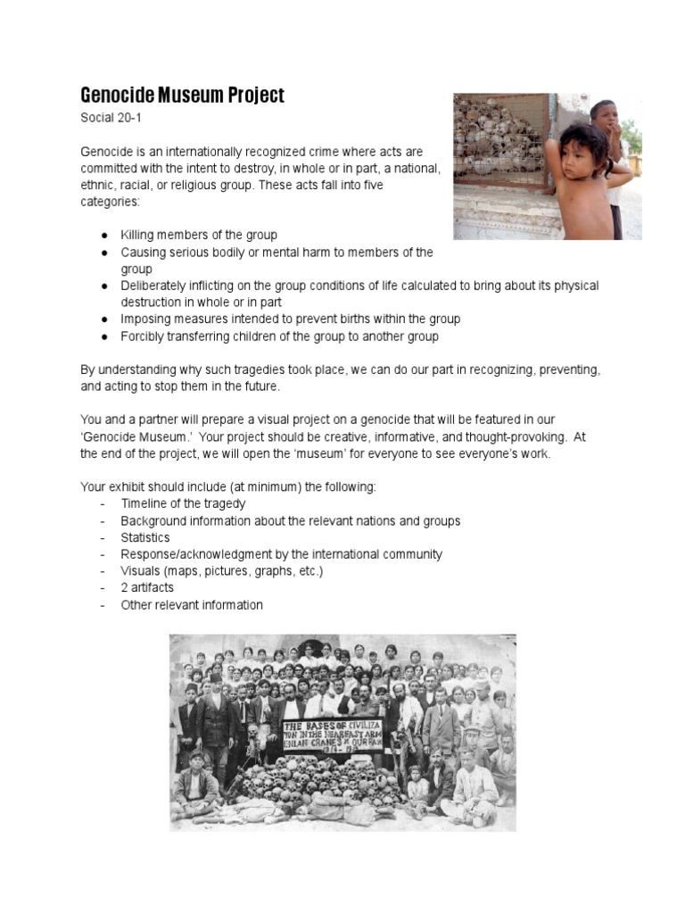 Genocide Museum Assignment | PDF | Genocides | Human Rights Abuses