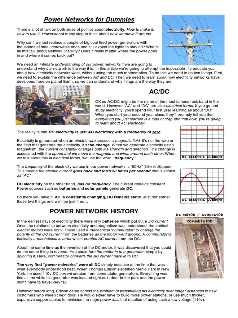 Power Networks For Dummies | PDF | High Voltage Direct Current ...