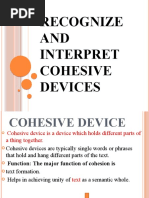 Cohesive Devices | PDF