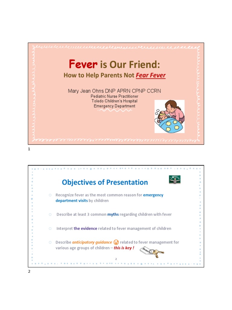 Fever Is Our Friend - Handout | PDF | Fever | Epilepsy