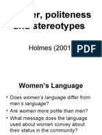 Tannen's Gender Language Contrasts | PDF | Human Communication ...