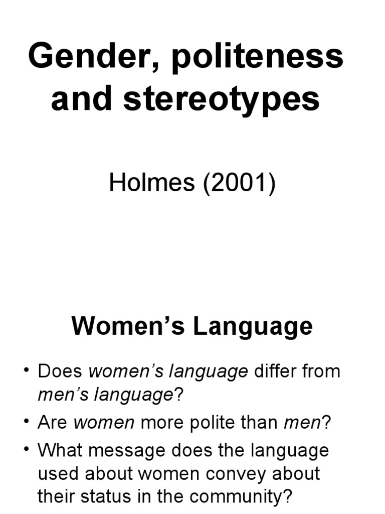 Language and Gender | PDF | Gender | Gender Studies