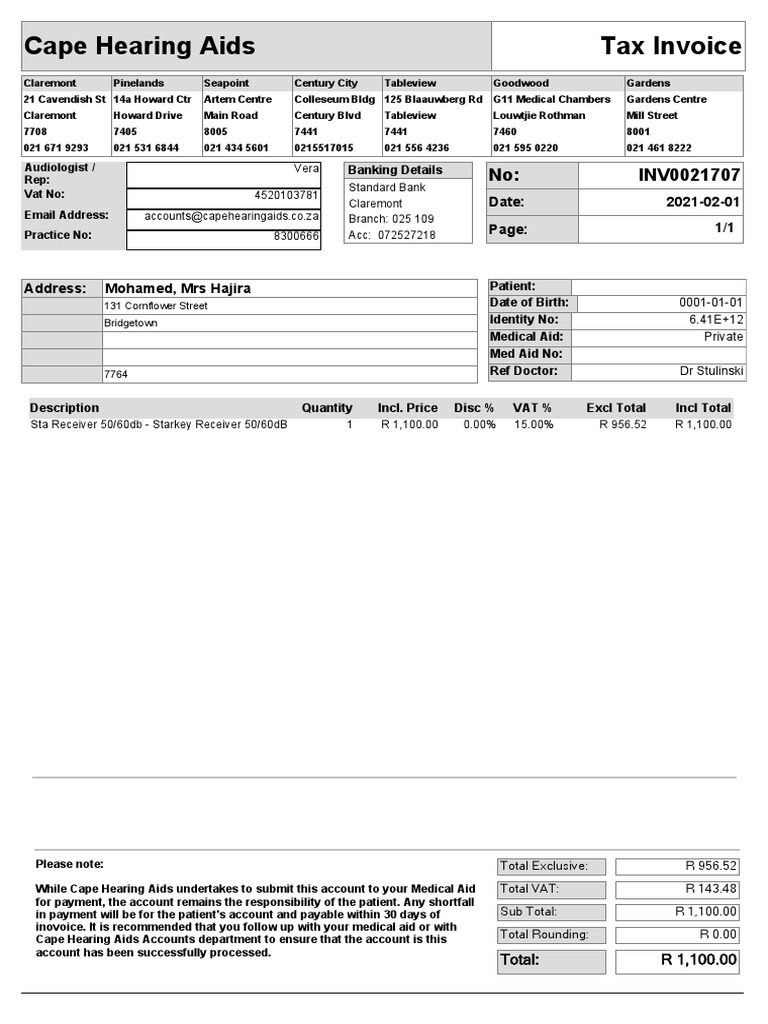Tax Invoice - INV0021707 - 2021 - 02 - 01 | PDF | Invoice | Accounting