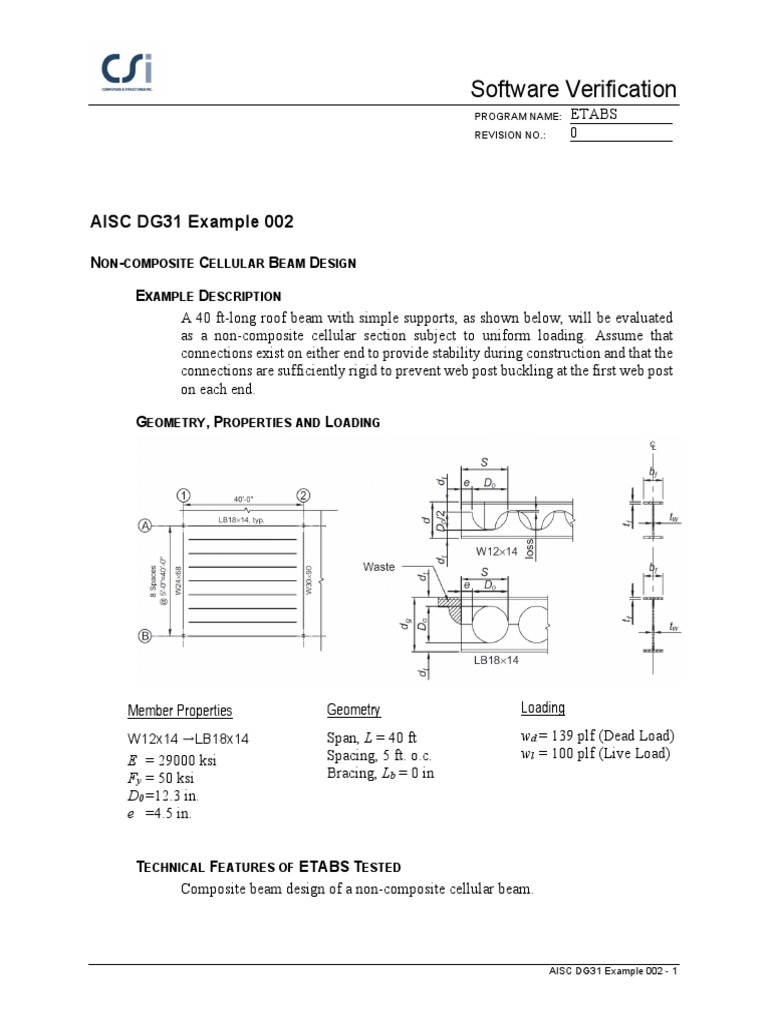 AISC DG31 Example 002 | PDF | Beam (Structure) | Bending