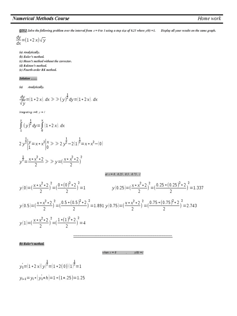 HW Mat4 | PDF | Differential Equations | Computer Programming