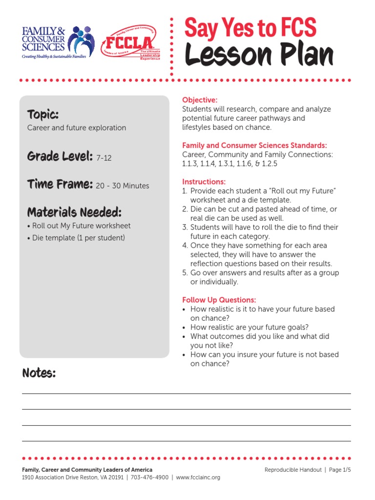 Future Career Planning Worksheet | PDF | Lesson Plan | Human Nature