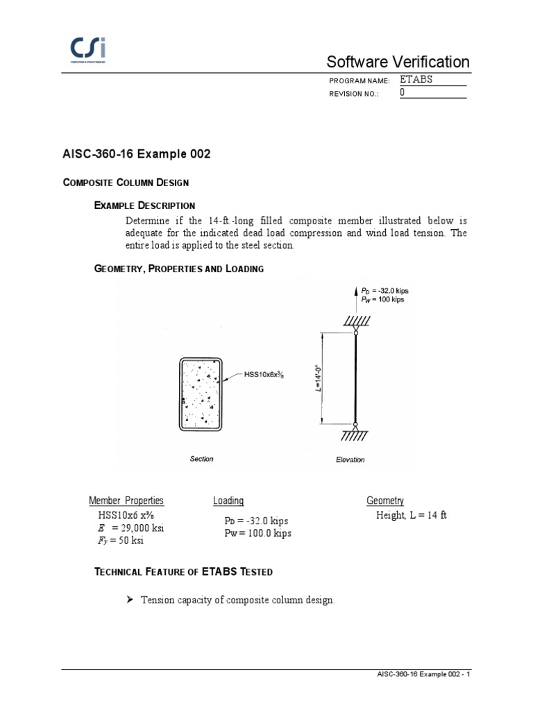 AISC-360-16 Example 002 | PDF | Strength Of Materials | Materials Science