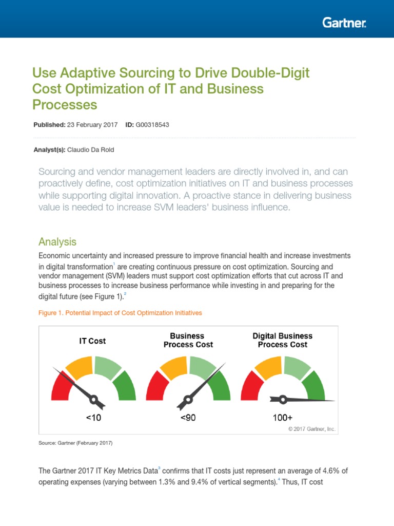 Use Adaptive Sourcing To Drive Double Digit Cost Optimization of It and ...