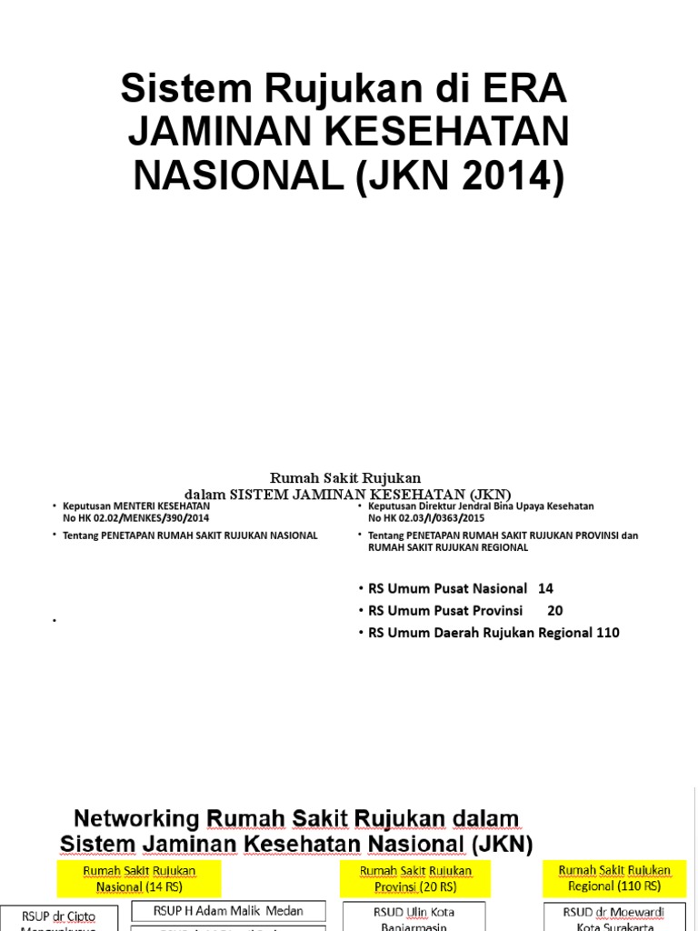 Sistem Rujukan Jkan Thalassemia, Hemofila, Kanker | PDF