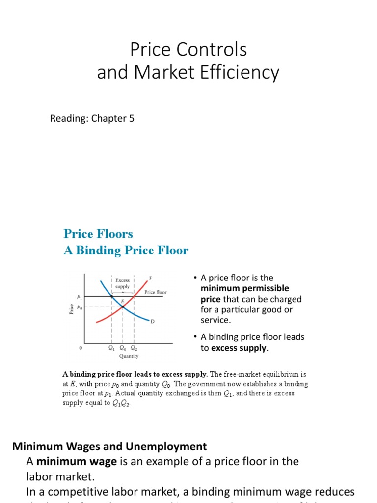 Price Controls and Market Efficiency: Reading: Chapter 5 | PDF ...