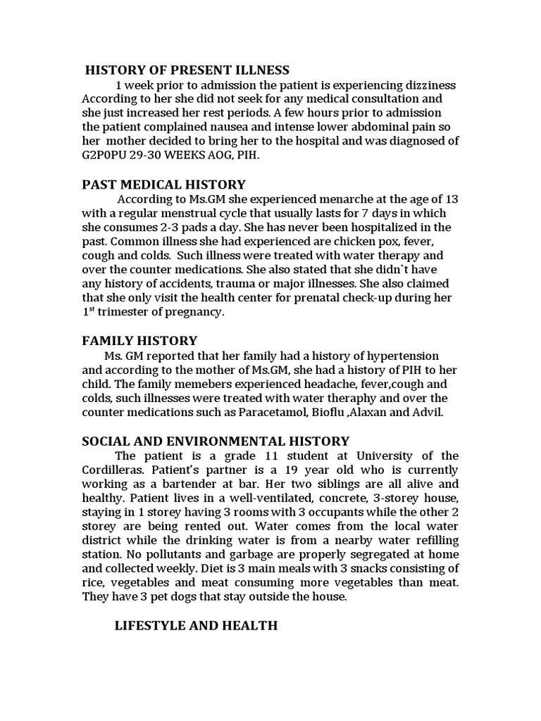 History of Present Illness | PDF | Clinical Medicine | Health Care