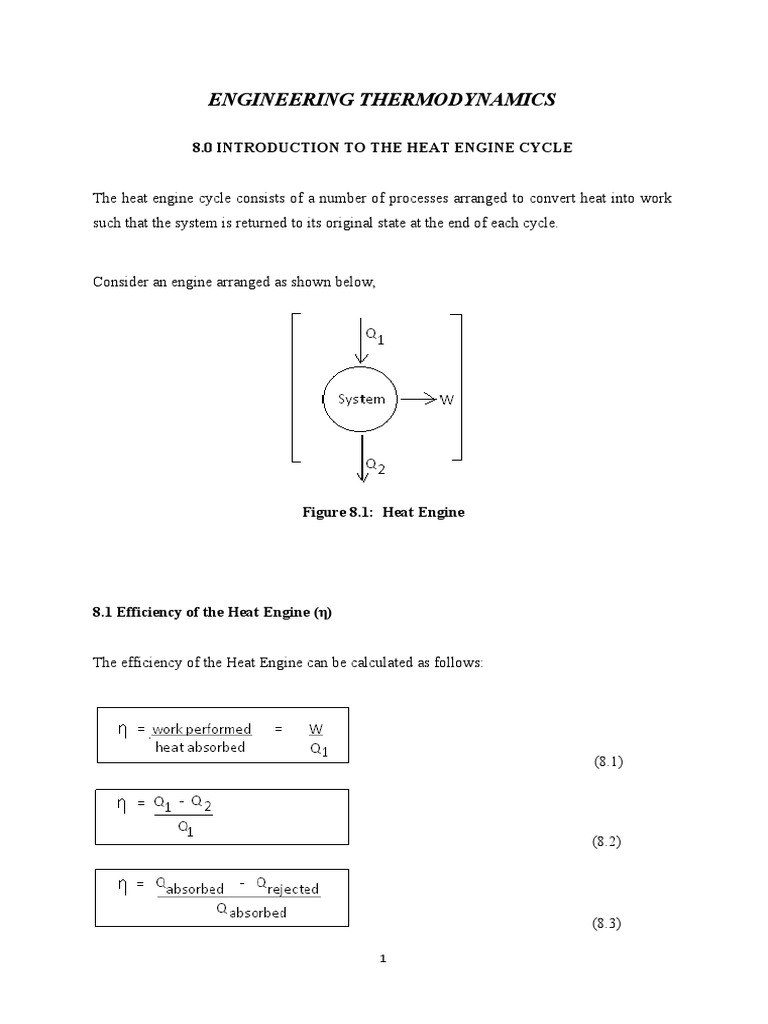 Heat Engine Cycle | PDF | Heat | Temperature