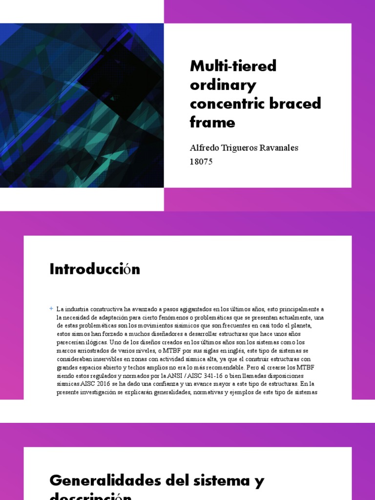 Multi-Tiered Ordinary Concentric Braced Frame | PDF | Temblores ...