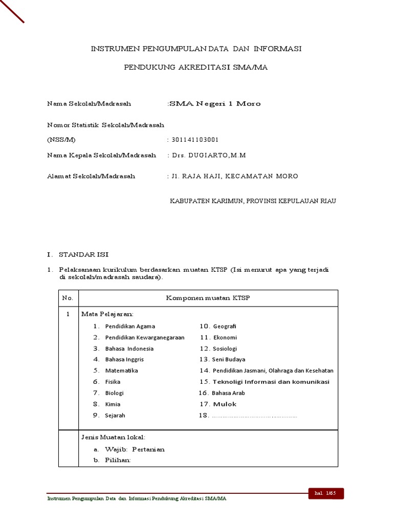 Data Pendukung Akreditasi | PDF | Karier & Perkembangan