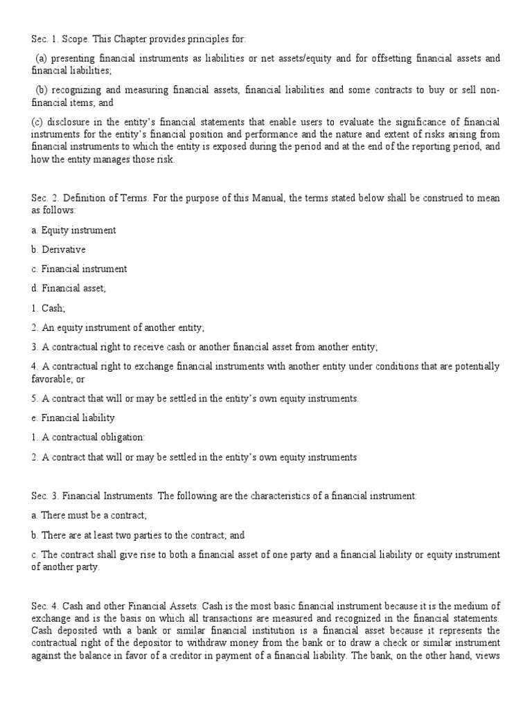Financial Instruments Overview and Guidelines | PDF | Derivative ...